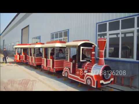 Amusement tourist trackless train adult rides electric train sets