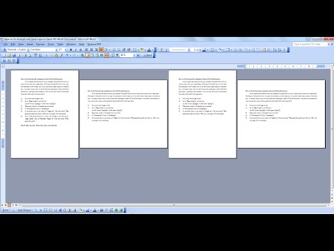 How to Do Portrait and Landscape in Same MS Word Document in All Version