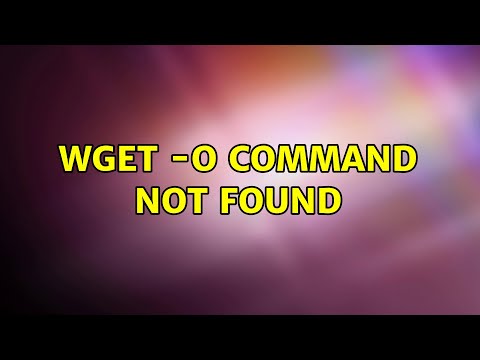 Ubuntu: wget -O command not found (2 Solutions!!)