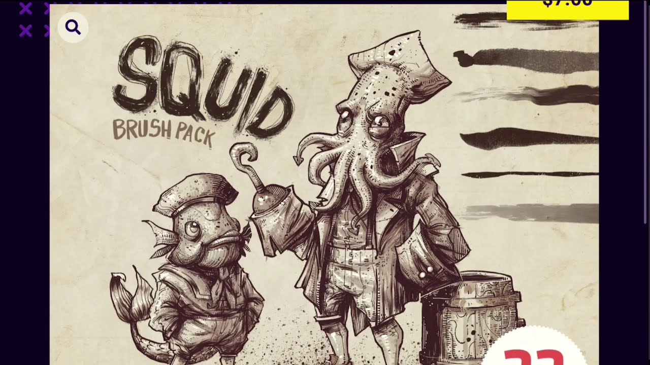 Frankentoon Squid Brush Pack Review