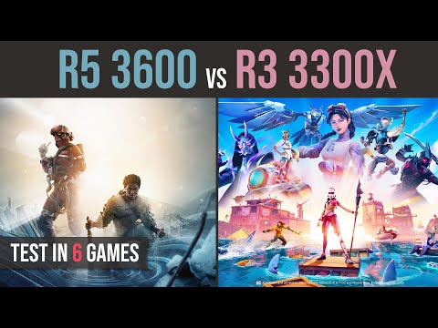 Ryzen 3 3300x vs Ryzen 5 3600 test in 6 games
