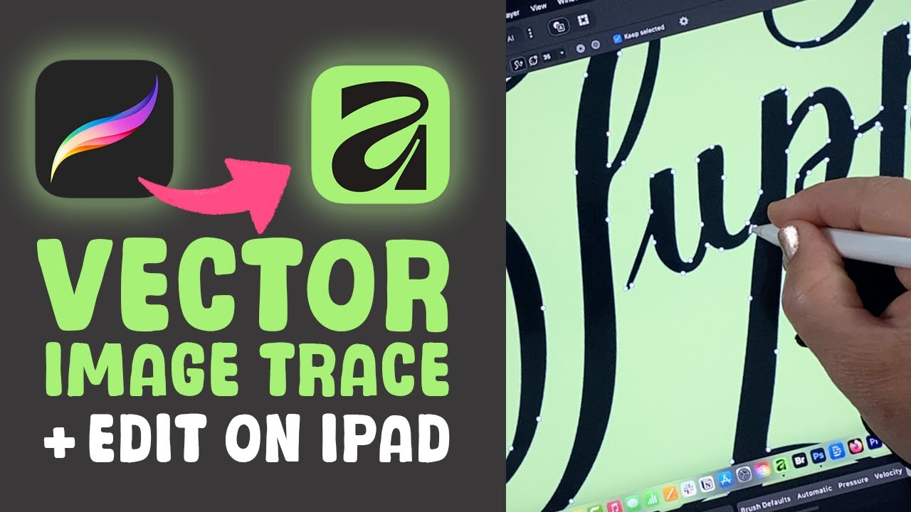 Vector Image Trace in Affinity | Convert Procreate Lettering