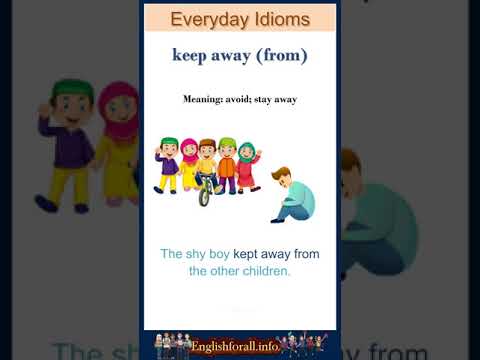 Keep away meaning | keep away sentences | Common English Idioms #shorts