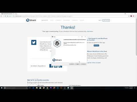 Bitnami wordpress install on windows