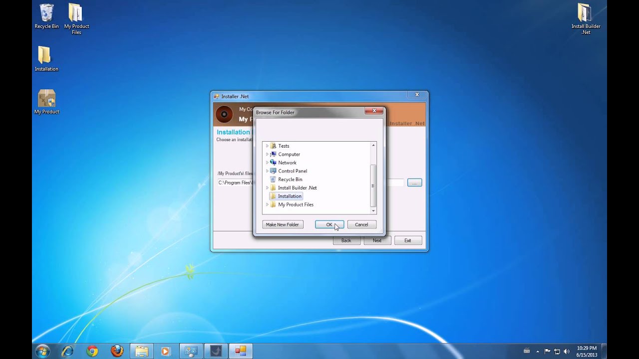 Install Builder  .Net