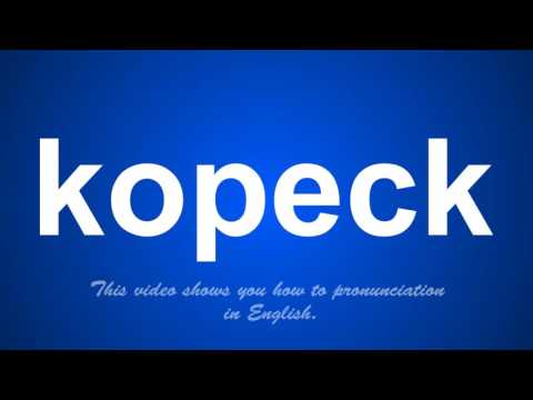 the correct pronunciation of koruna in English.