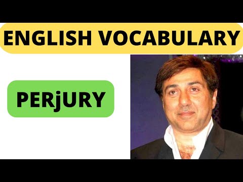 Perjury Meaning In Hindi | High Frequency Vocabulary Words | IBPS PO Vocab | GRE Vocabulary Words