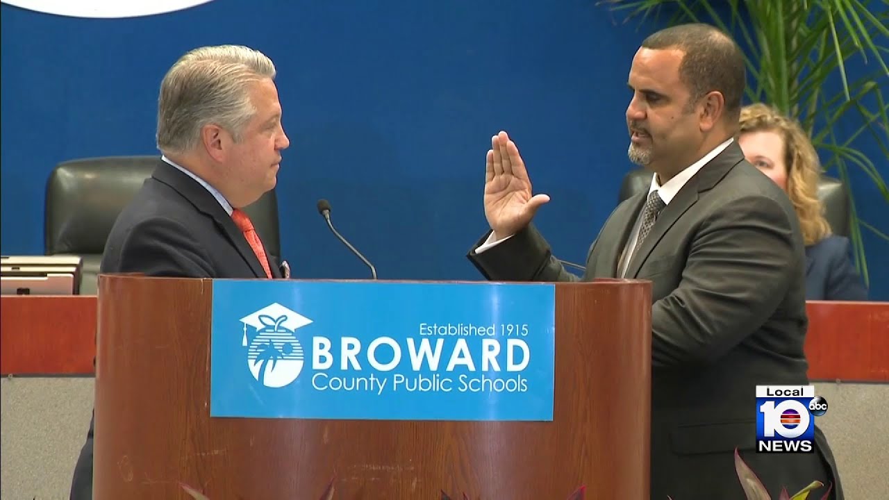 New Broward school board members get sworn in