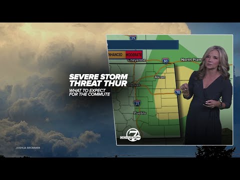Chance of strong storms Thursday in Denver, threat of large hail on the plains