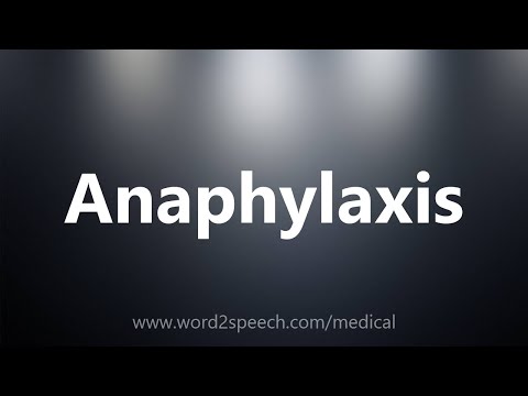 Anaphylaxis - Medical Meaning