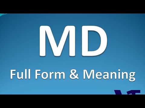 MD Full Form | MD का पुरा नाम
