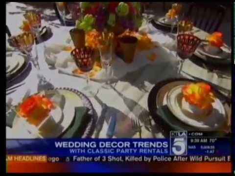 Wedding Decor Trends - Classic Party Rentals featured on KTLA