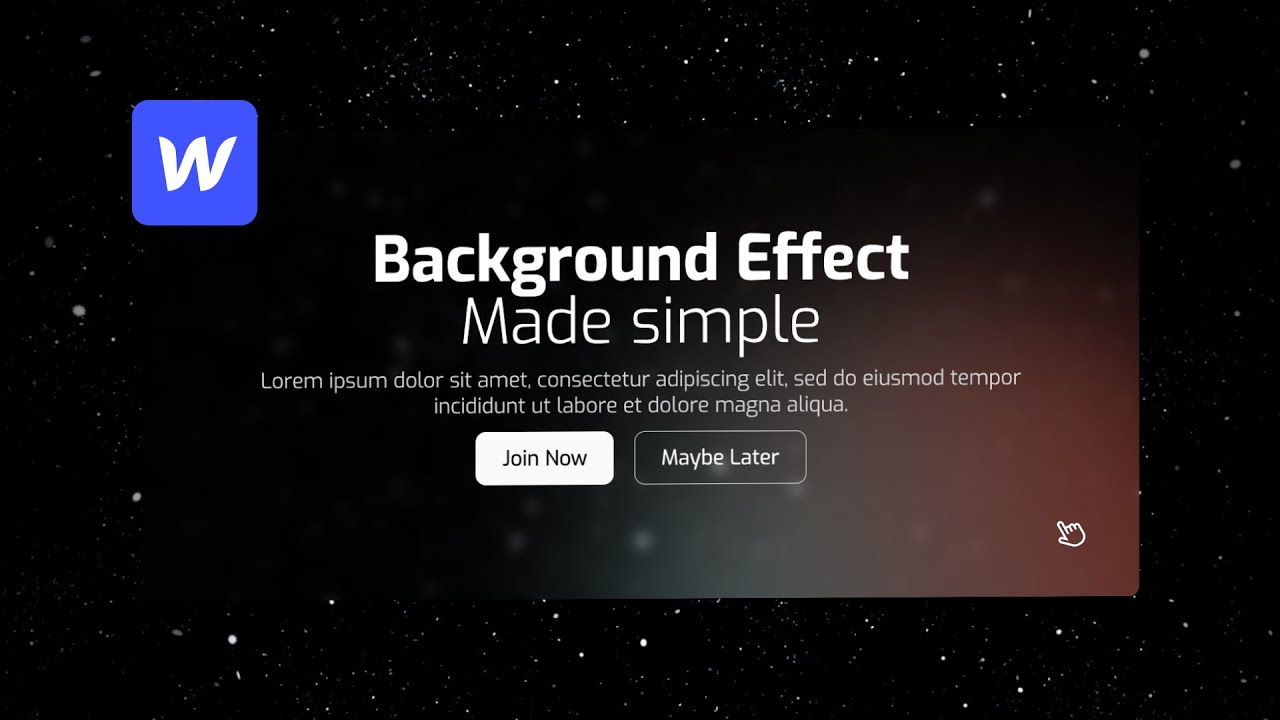 Background Hover Effect on Card - Webflow Tutorial