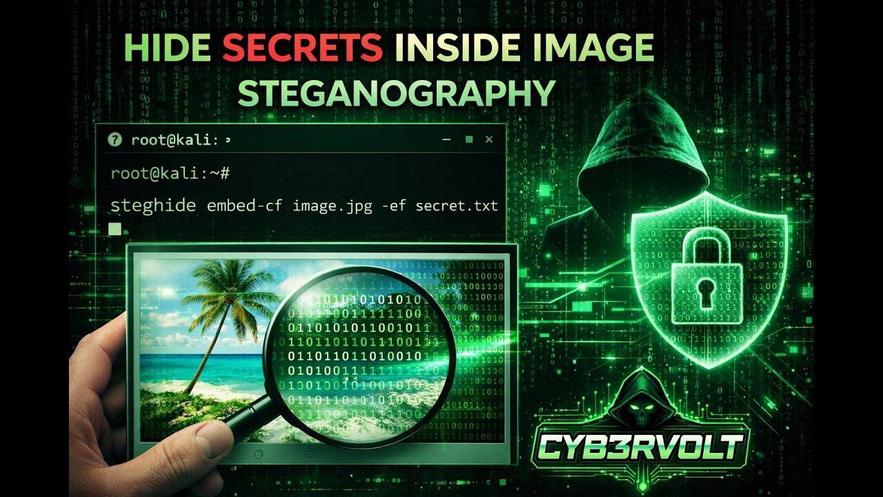 🔐 Hide Secrets Inside Images | Steganography