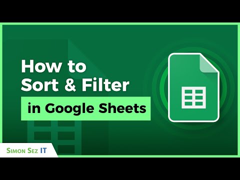 Sorting and Filtering in Google Sheets