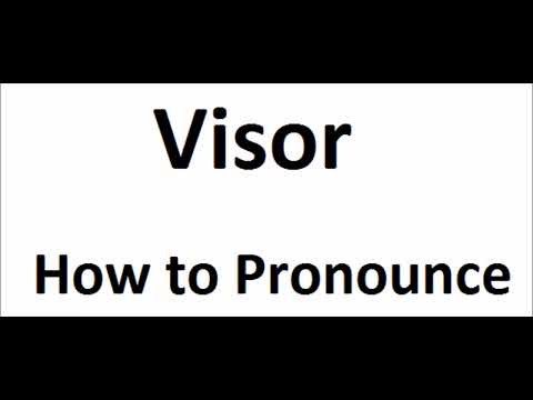 How to pronounce Visor||How to say Visor||Visor Pronunciation||ABDictionary