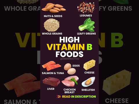 Top Foods Rich in B Vitamins for Energy and Brain Health #vitaminb #brainhealth #brainboost