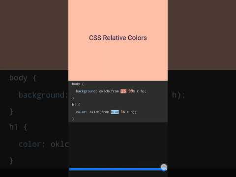 CSS Relative Colors - Blue text and Red background