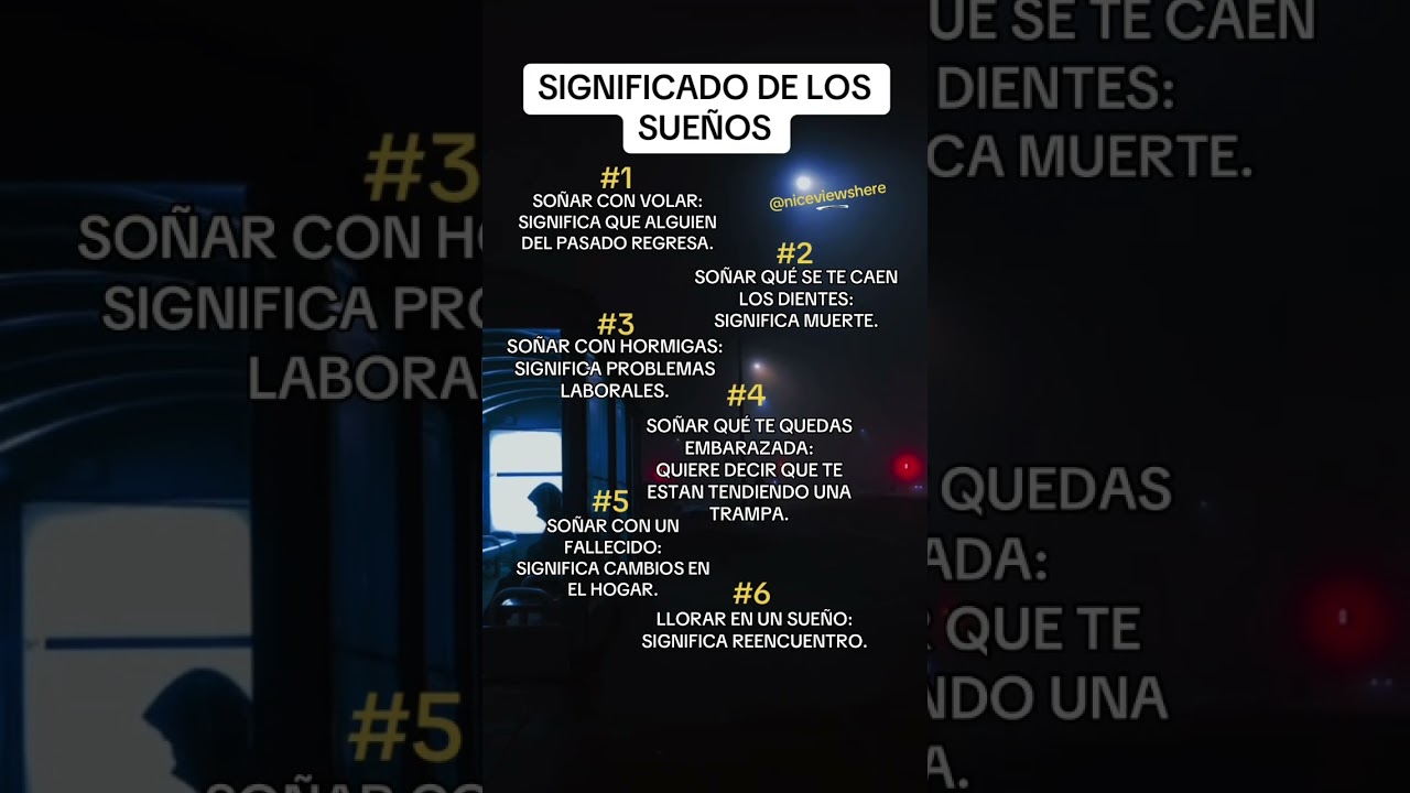 Significado de los sueños 💤 #psicologia #consejos #animos #sueños #datos #tiempos #tips
