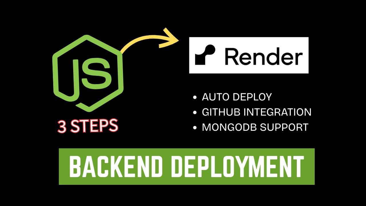 How to deploy Node/Express.js app on Render with MongoDB! (Step By Step)