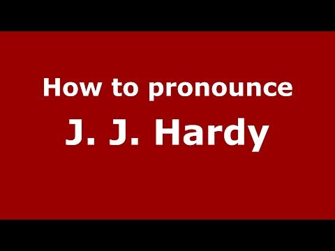 How to pronounce J. J. Hardy (American English/US) - PronounceNames.com
