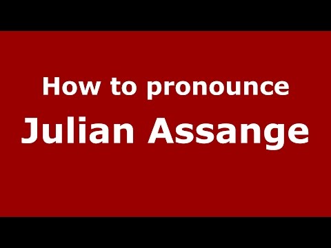 How to pronounce Julian Assange (American English/US) - PronounceNames.com