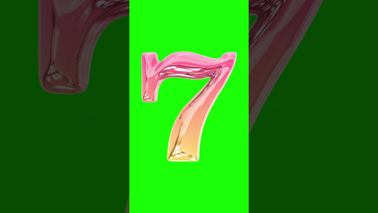 Green screeen coutdown gold#countdown #art #animation