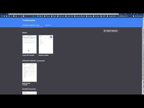 Lesson Plan Template on Google Docs