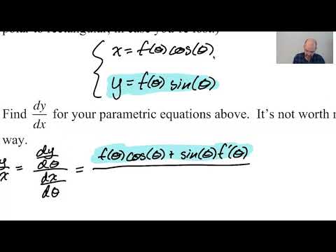 Calculus of Polar Curves - Derivatives, pg 6