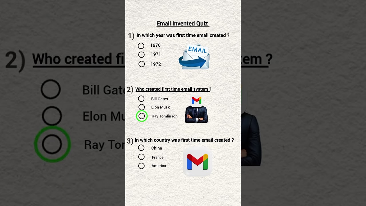 Email invented quiz - Quiz Part 328