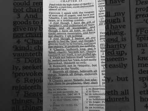 How Is Pure Love ❤️ Charity ❤️ Defined In The Bible?? 1 Corinthians Scripture In The New Testament❤️