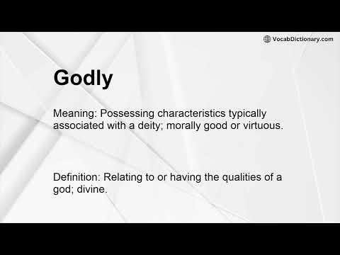 Godly Meaning