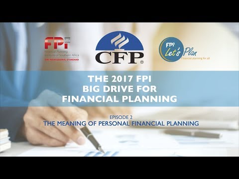Ep 2: The meaning of personal financial planning