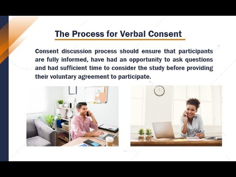 Verbal Consent in Research