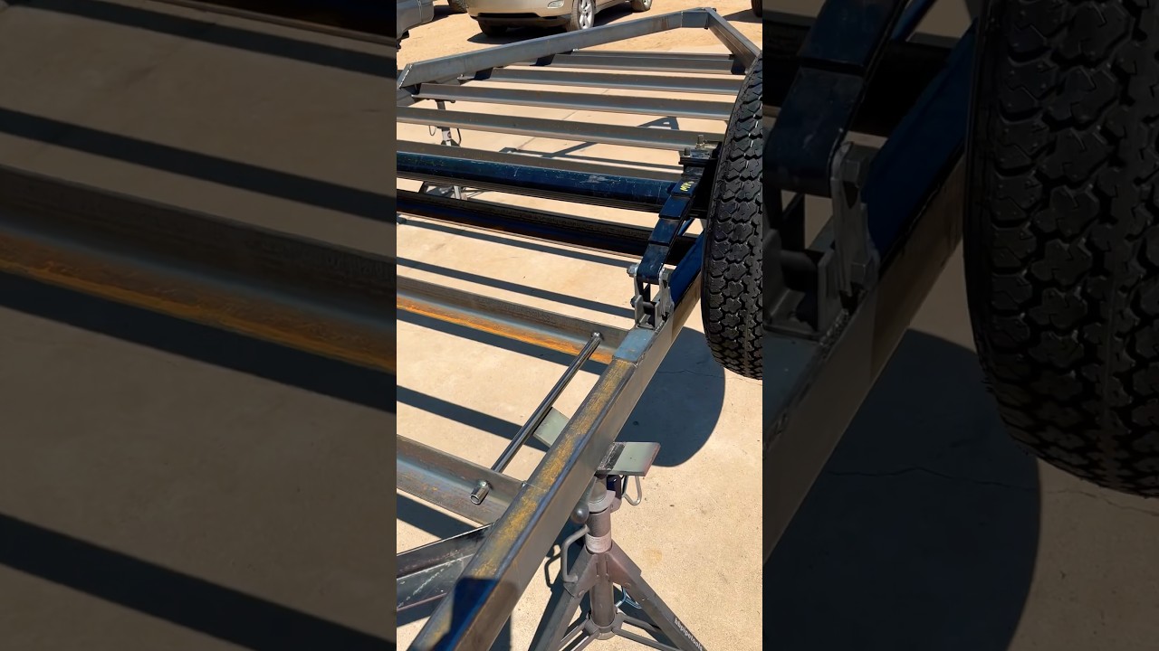 5.2k Utility Trailer build progress #diy #utilitytrailer #trailer #selfbuild #shorts #welding