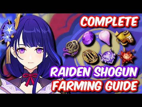 Complete Raiden Shogun Ascension Material, Talent & Artifact Farming Guide | Genshin Impact 2.1
