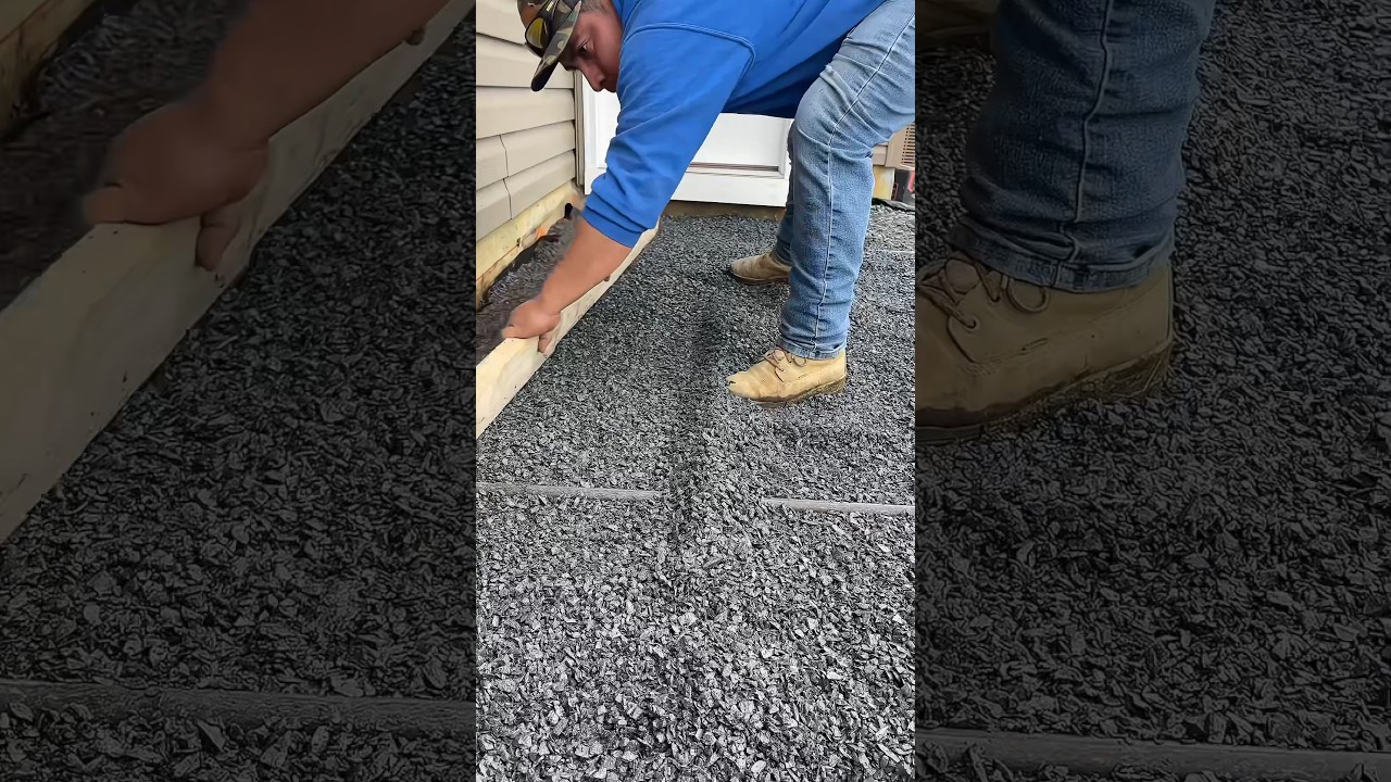 Here’s how to install pavers like a pro 💪🏽 #pavers #renovation #paverpatio