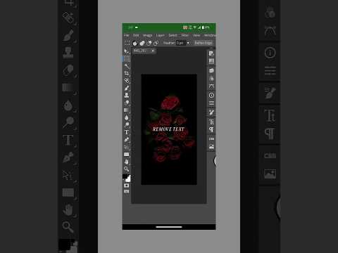 HOW TO REMOVE TEXT IN PHOTOPEA