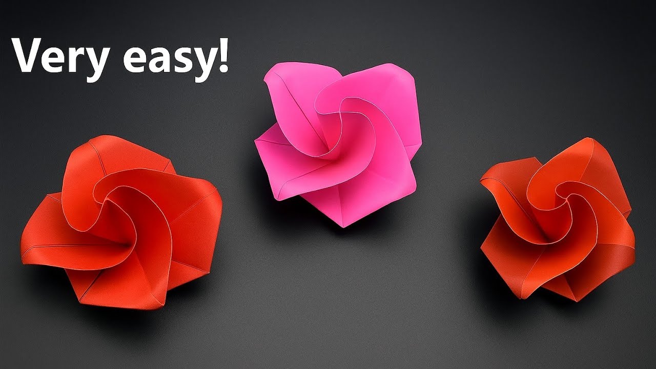 How to Make an Origami Rose | Easy Paper Flower for Beginners 