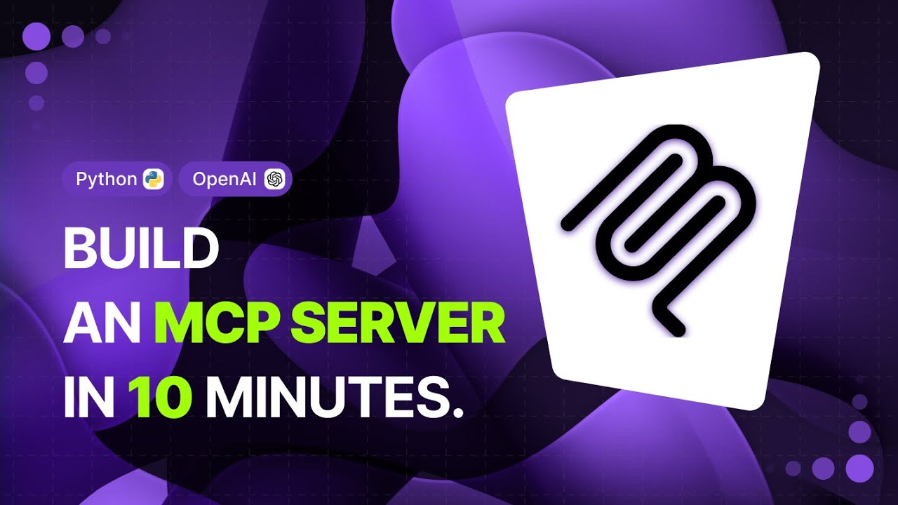 You Can Build an MCP Server Yourself?! (Python + FastMCP Tutorial)