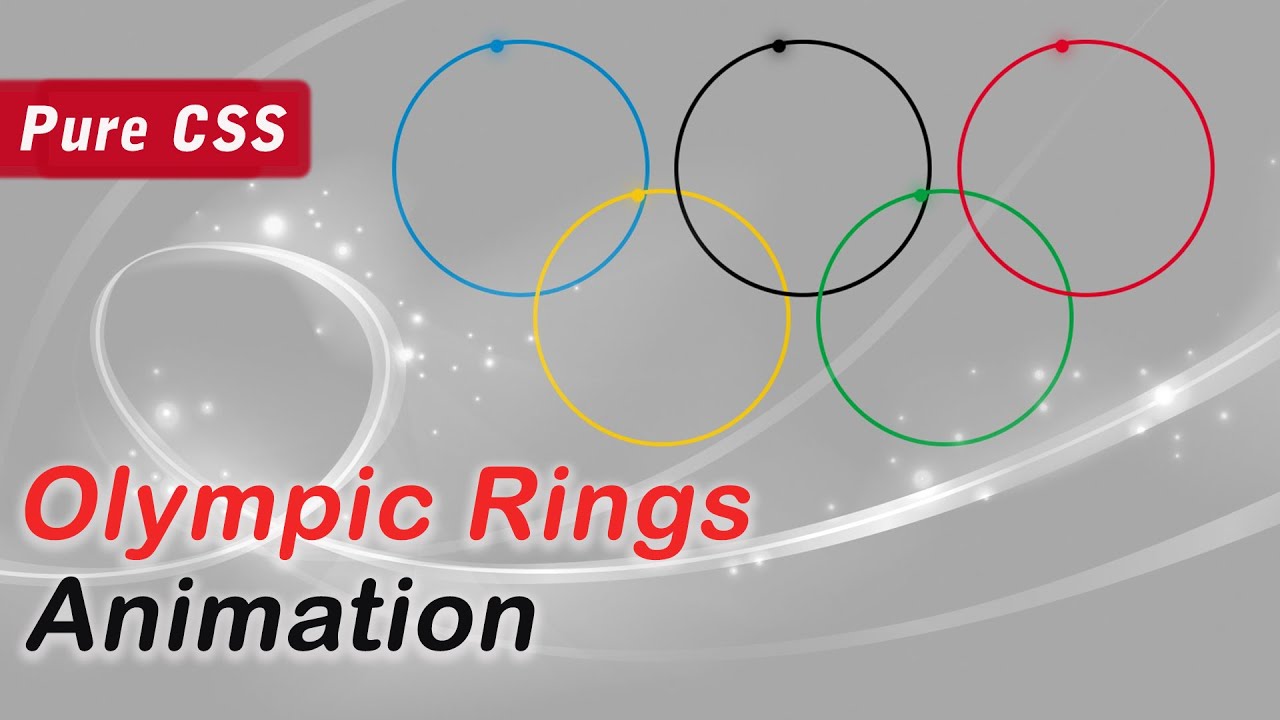 Olympic Logo Rings Animation  | Pure CSS | CSS Tricks