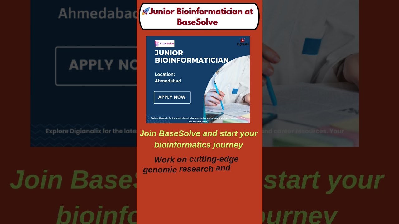 🚀Junior Bioinformatician at BaseSolve.