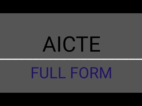 Full Form of AICTE || Did You Know?