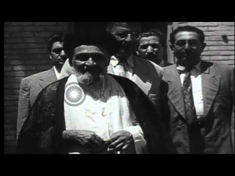 Coup d' etat in Iran. Premier Mosaddegh overthrown. HD Stock Footage