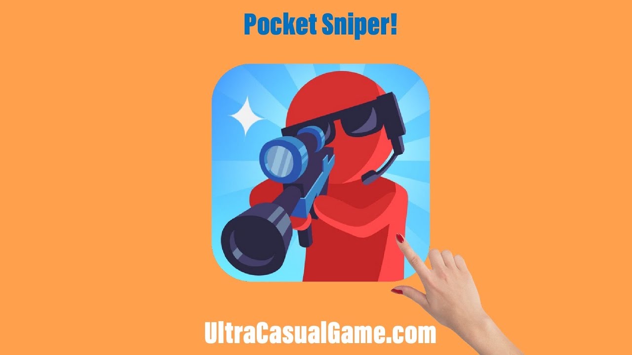 I’m playing POCKET SNIPER! Hyper casual game