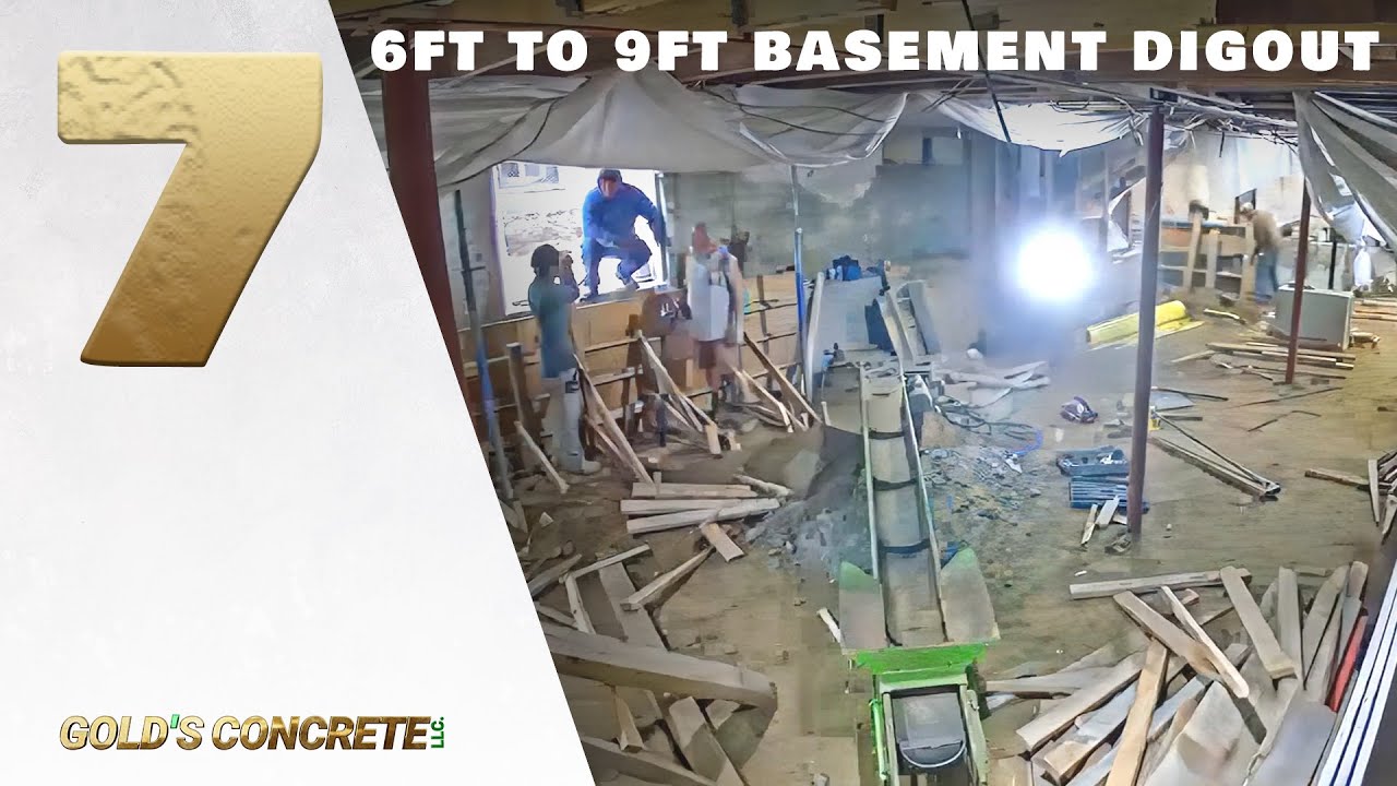 Digging out a Small Basement - Timelapse