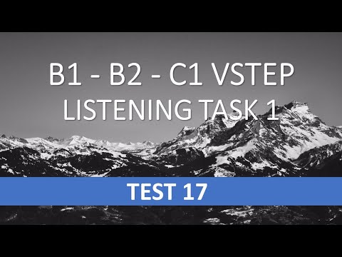 VSTEP Listening - Task 1 - Test 17