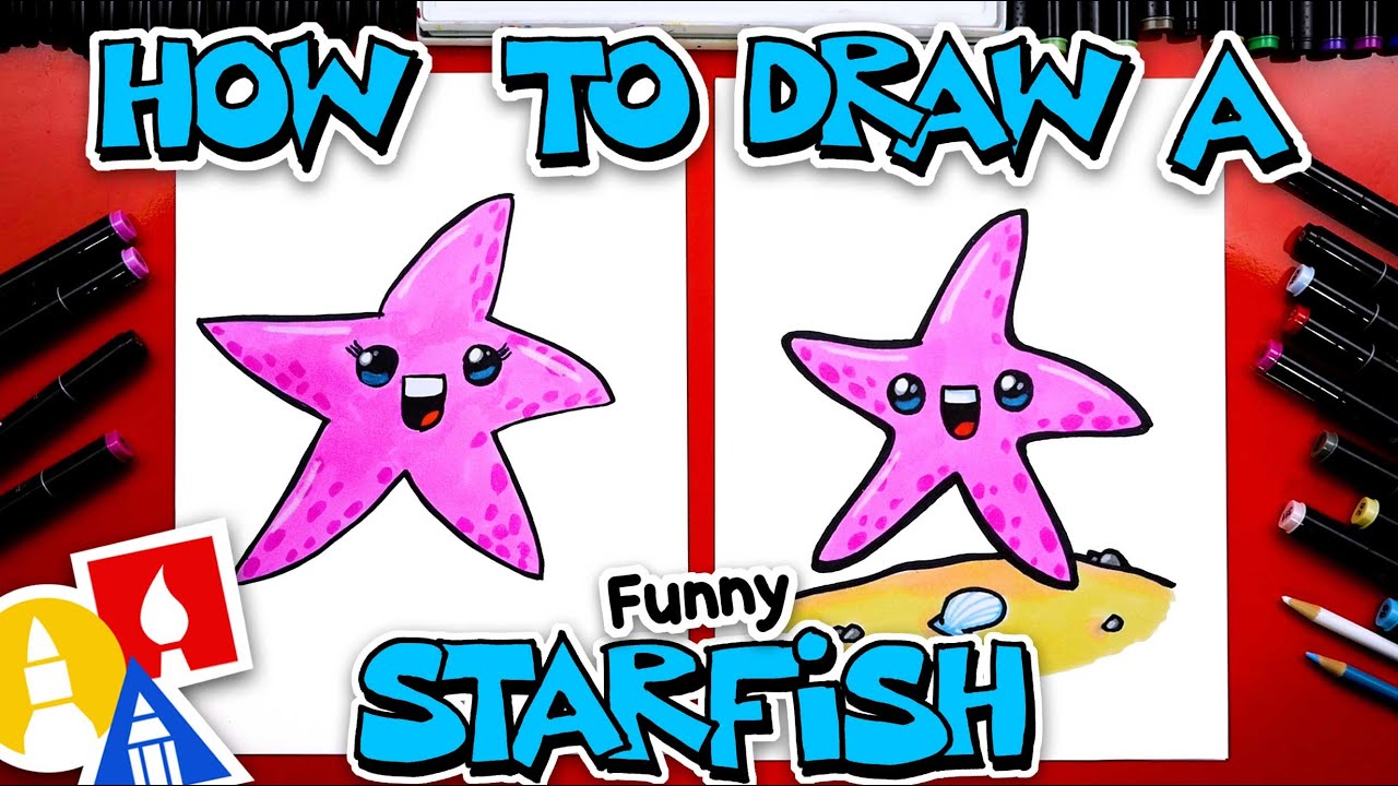 How To Draw A Funny Starfish