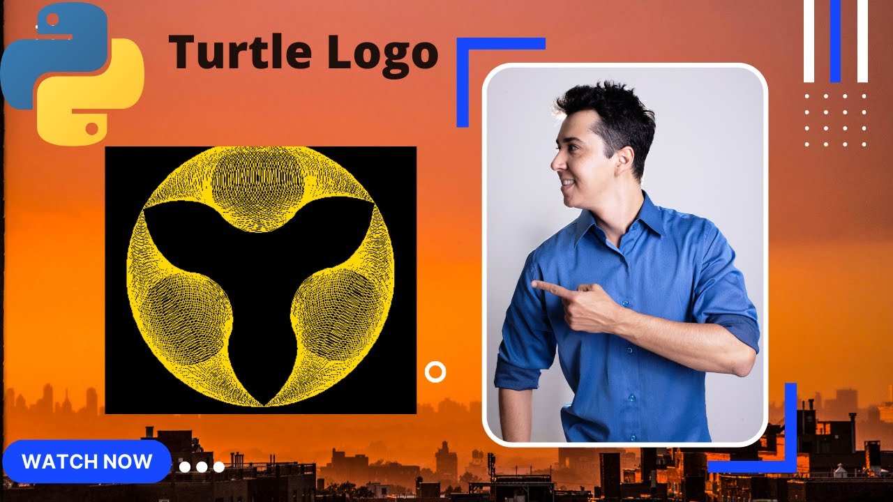How To Create Logo Using Python ? | Turtle Package | Python Sketch