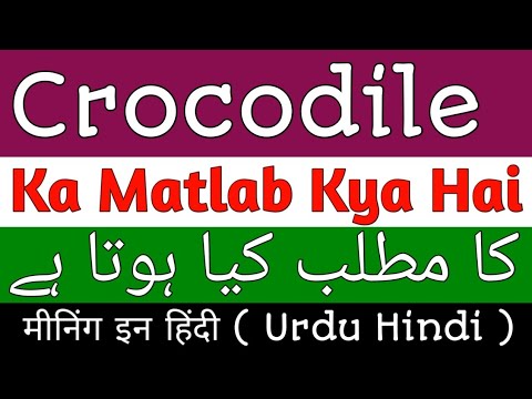 Crocodile Meaning | Crocodile Meaning In Urdu Hindi | Crocodile Ka Matlab Kya | Crocodile Ka Meaning